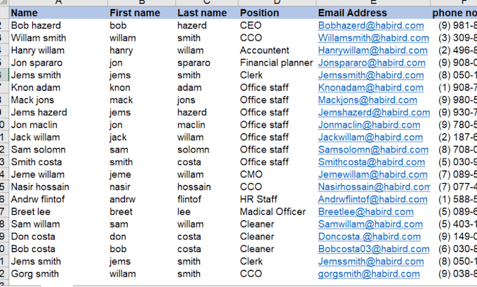 Cleaning your messy excel data and formatting it by Ratul2222 | Fiverr