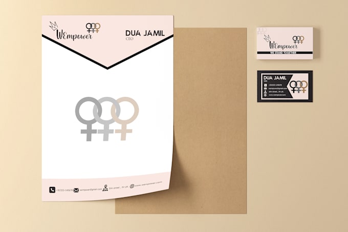 Design beautiful, stylish, feminine business card design by Hafsah_raja ...