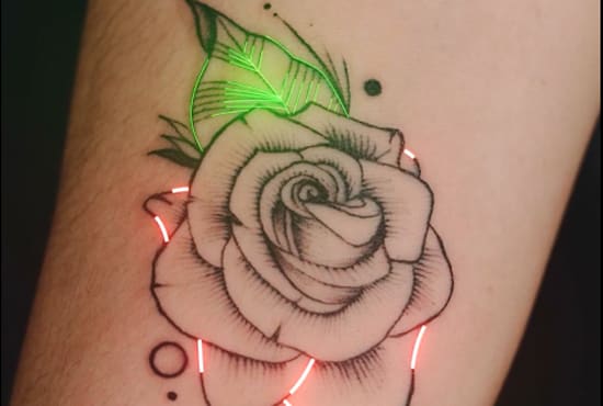 Make a dynamic neon animation on your tattoos by Neonstev | Fiverr