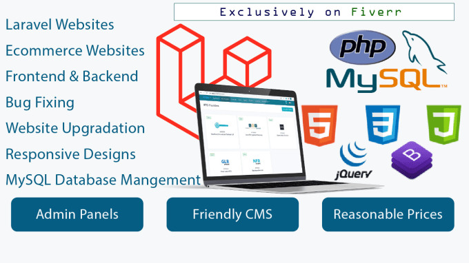 Develop, fix bugs and upgrade laravel websites by Kh_fasil | Fiverr Develop, fix bugs and upgrade laravel websites by Kh_fasil | Fiverr