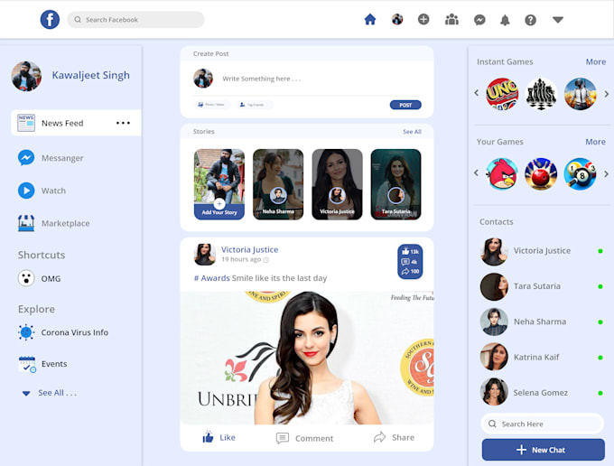 Create a social network website like facebook by Safaitul | Fiverr