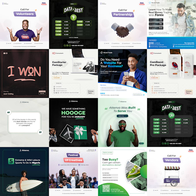 Create an ad design for your social media handles by Goldpilot | Fiverr