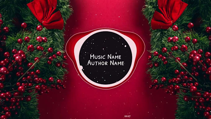 Create christmas party music animation visualization by Motivana | Fiverr