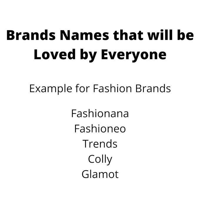 Provide 20 powerful brand names by Ehteshamali583 | Fiverr