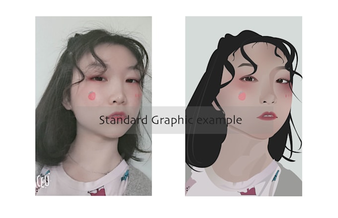 Create a vector graphic base on your image by Heyitskaili | Fiverr