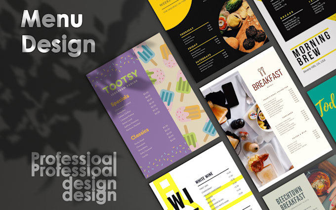 Do professional menu design by Priyanka74 | Fiverr