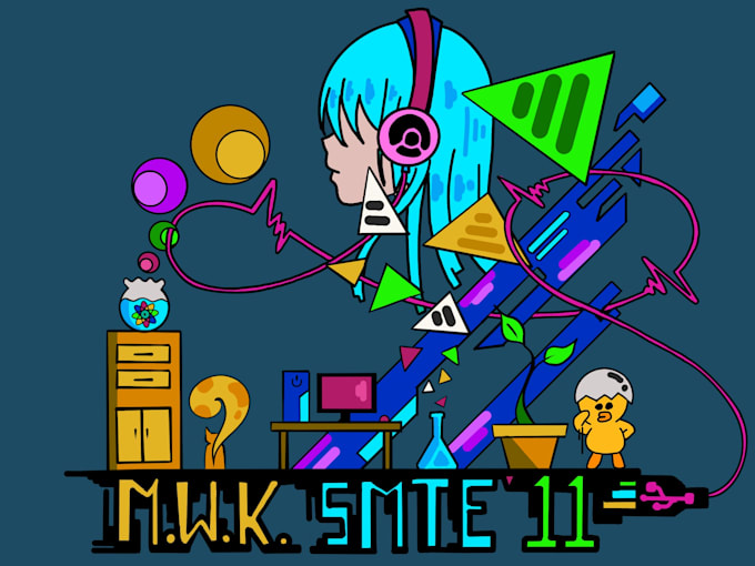 Japanese cartoon style logo designcontact me for details by Kaguya_b ...