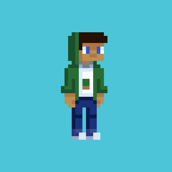Your minecraft character in pixel art by Elnikola | Fiverr
