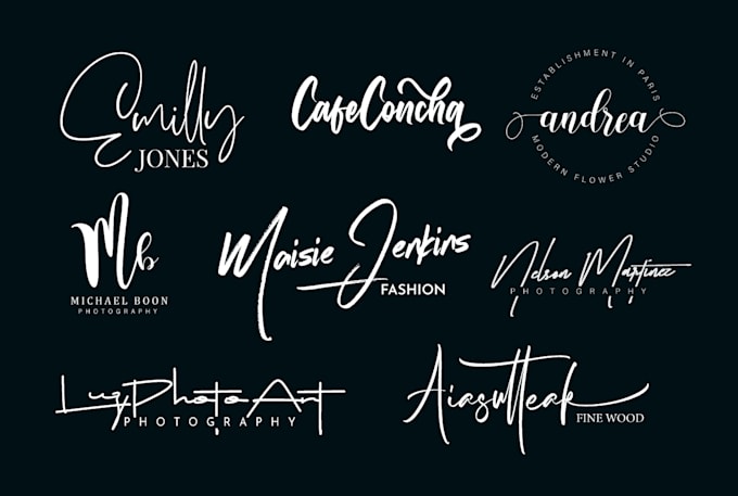 Design 3 signature handwritten calligraphy logo by Sachinthaepa | Fiverr