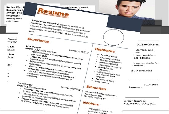 Write and upgrade your resume and cv by Sanaullah0317 | Fiverr