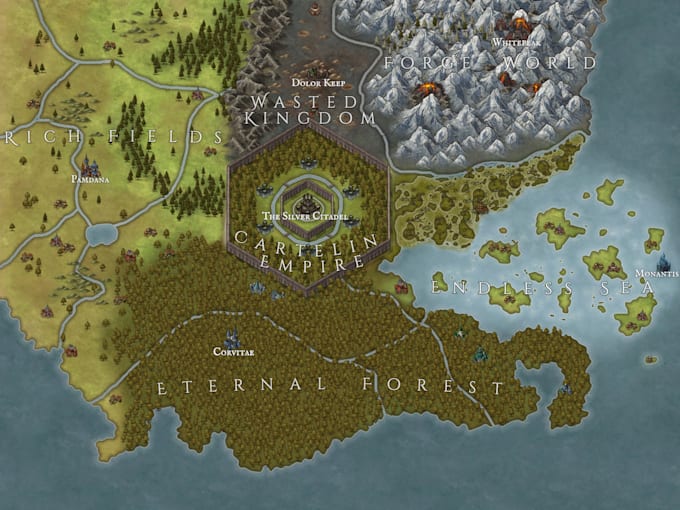 Make custom fantasy maps by Snoriken | Fiverr