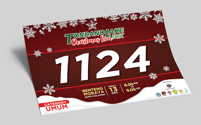 Design cool bib number for your event by Swastigind | Fiverr