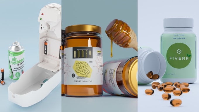 Model and render 3d image and animation for product by Jahid43 | Fiverr