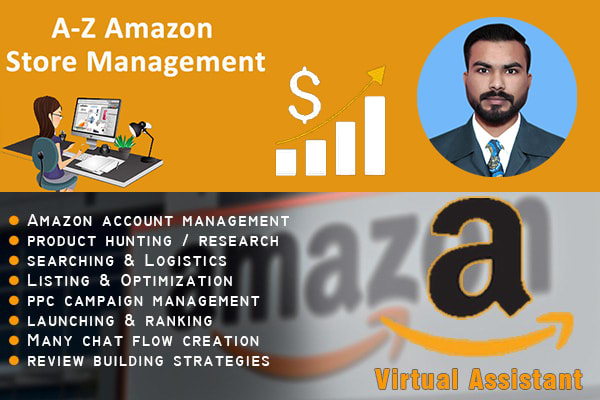 Be your expert amazon virtual assistant a to z fba listing, seo, ppc ...