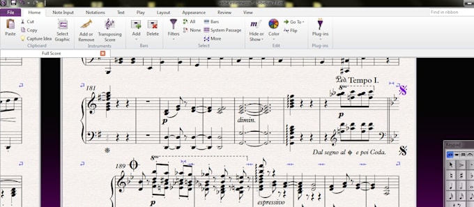 Write out your handwritten music sheet into a music notation software ...