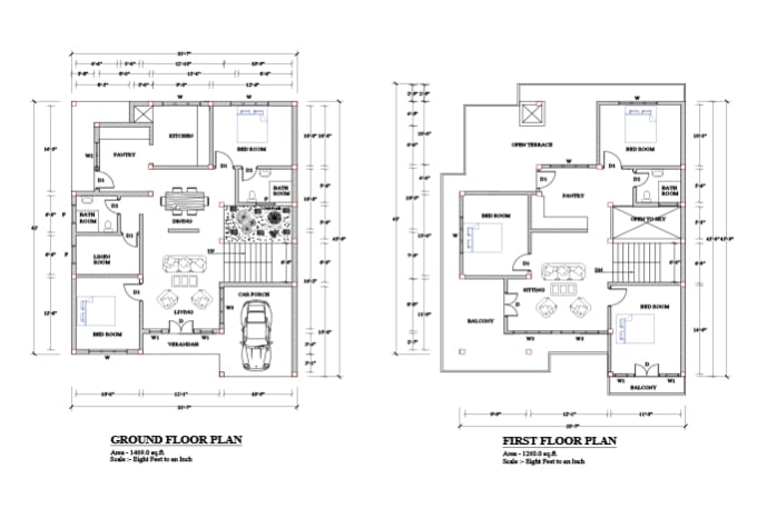 Draw 2d architecture auto cad drawings by Jsplan | Fiverr