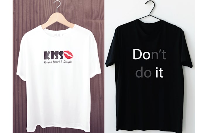 Design custom typography, illustrated anime, minimal graphics t shirt ...