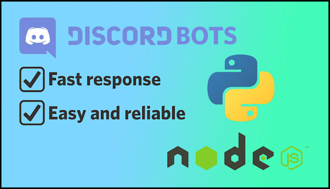 Create a discord bot in python or nodejs by Goodbanana545 | Fiverr
