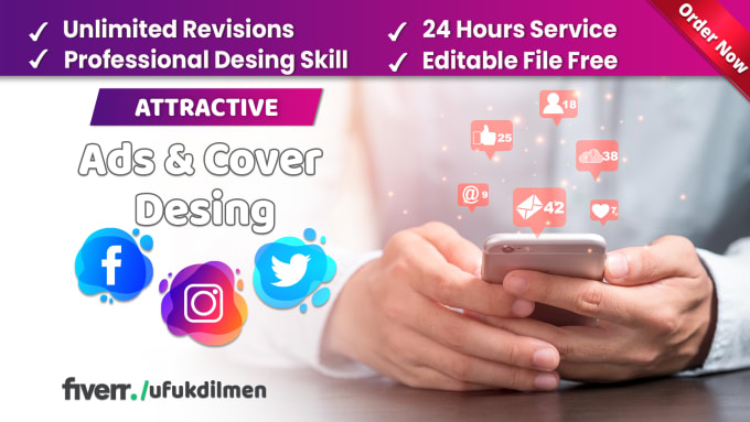 Design professional social media ads and cover desing by Ufukdilmen ...