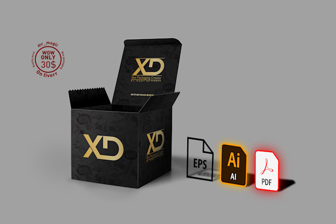 Design premium box packaging for your brand by Mr_mogli | Fiverr