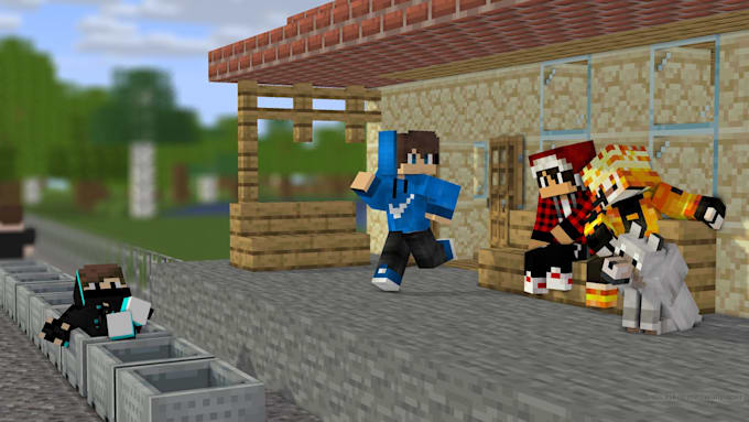 Make minecraft wallpapers with your own skin by Yasmur1907 | Fiverr