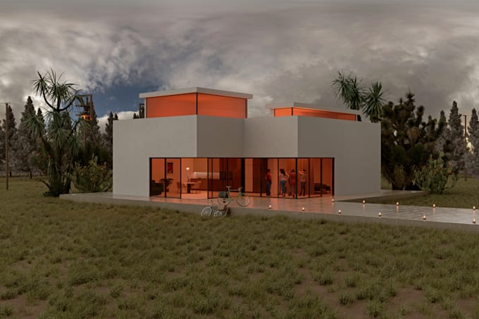 Design your exterior of building and render it by Mericergen710 | Fiverr