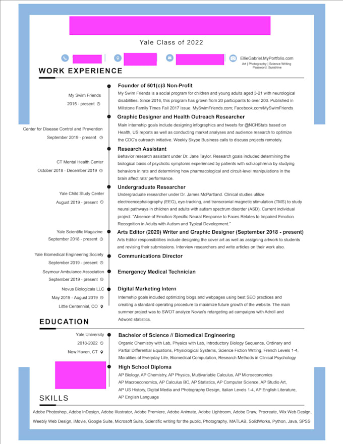 Write and custom format your resume, cv by Elliegabriel93 | Fiverr