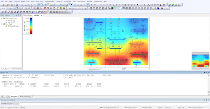 Help with modelling of any power system network in psse by ...