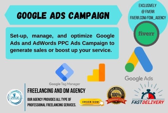 Setup, optimize and manage google ads adwords ppc campaigns by Fdm ... Setup, optimize and manage google ads adwords ppc campaigns by Fdm ...