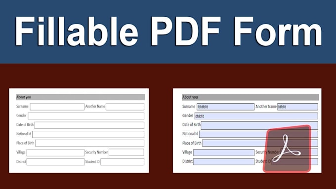 Create fillable pdf forms and dynamic stamps by Afzaalworld | Fiverr