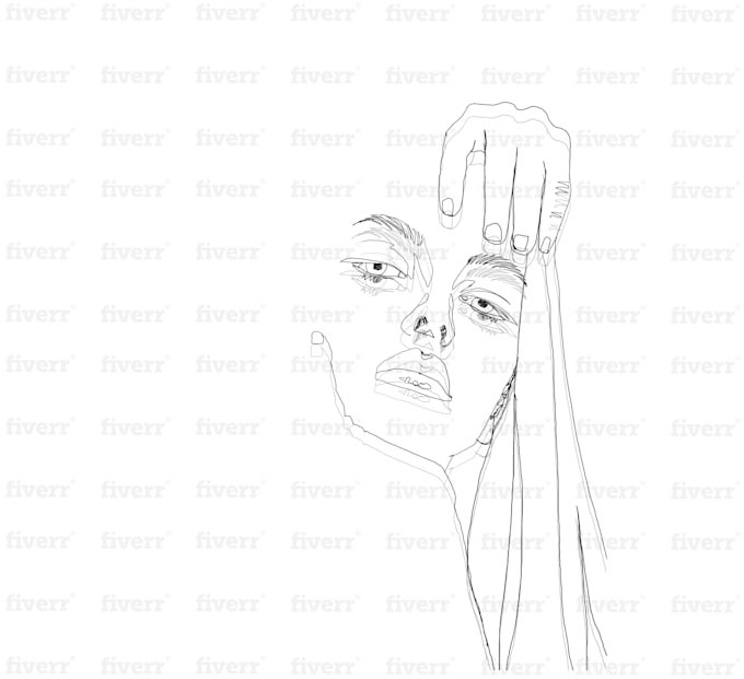 Digital draw using line art by Luckypatcher | Fiverr