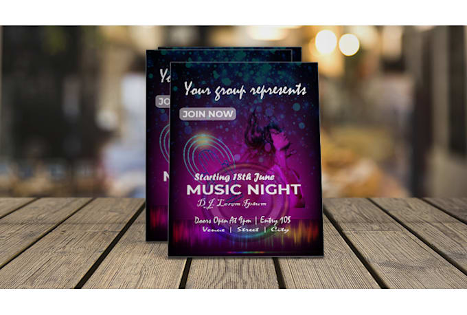 Design event, music, club, party flyer, brochure, poster by Zainirao124 ...