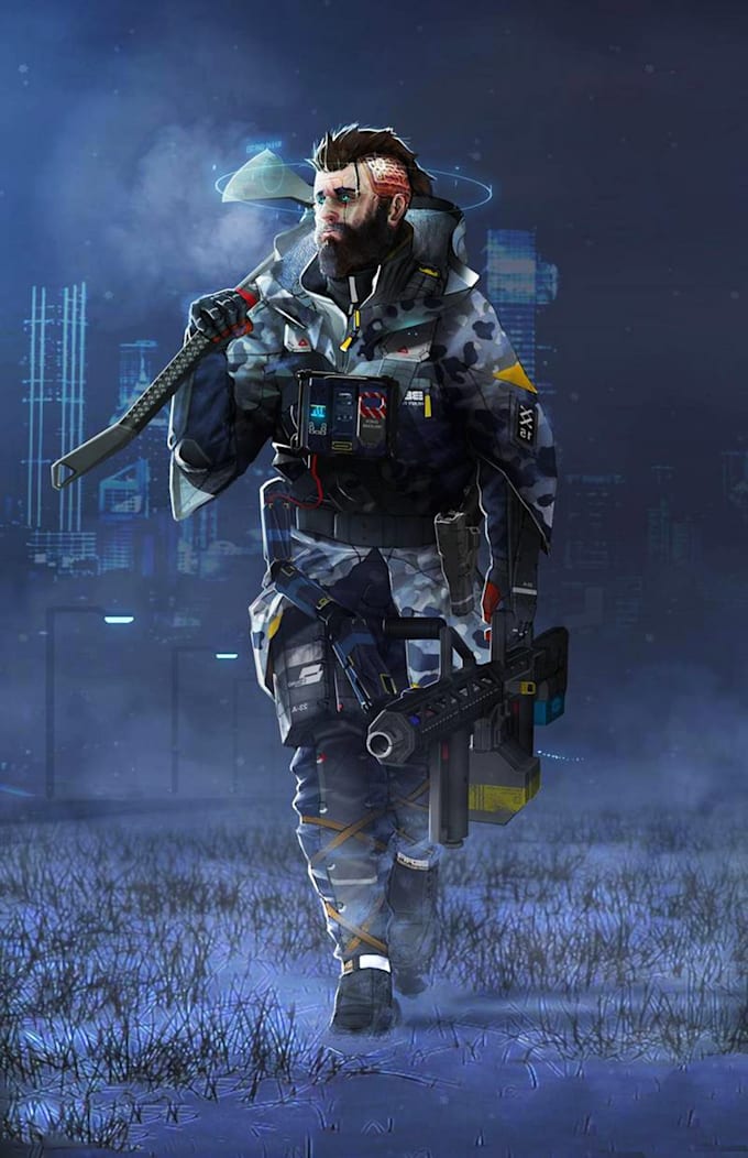 Make fantasy, dnd, character concept art, illustration by Rajjohinraza ...