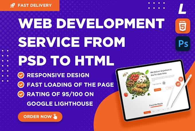 Convert your psd, figma, sketch, pdf to responsive html by Louis ...