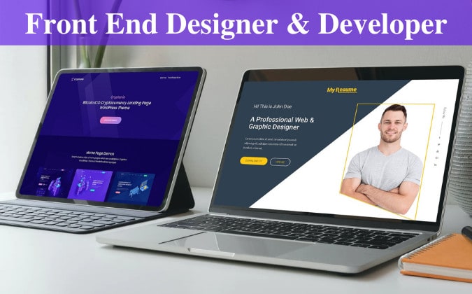 Front End Design Using Html Css Bootstrap Js By Khaledwebdev Fiverr