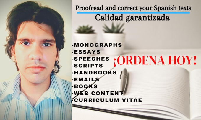 Proofread and correct your spanish text by Mundarainguille | Fiverr Proofread and correct your spanish text by Mundarainguille | Fiverr