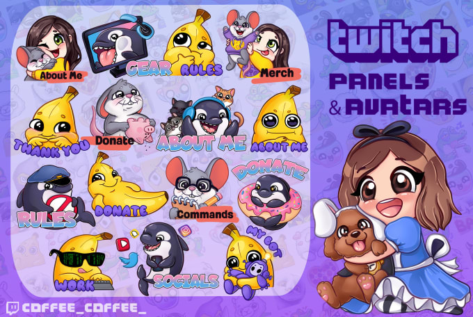 Create custom twitch panels, avatar or discord stickers for you by ...