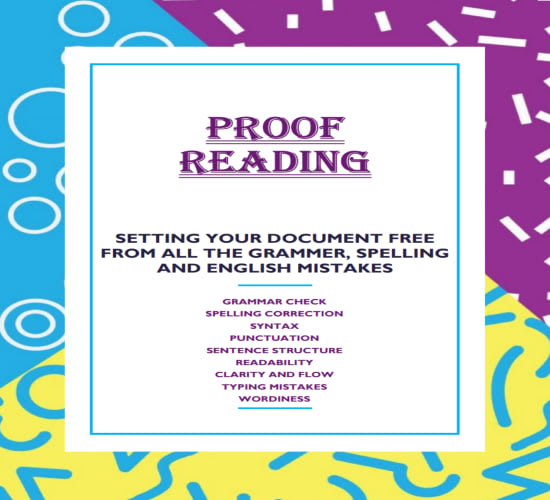 Proofread and edit your grammar, spellings, and other mistakes by ...
