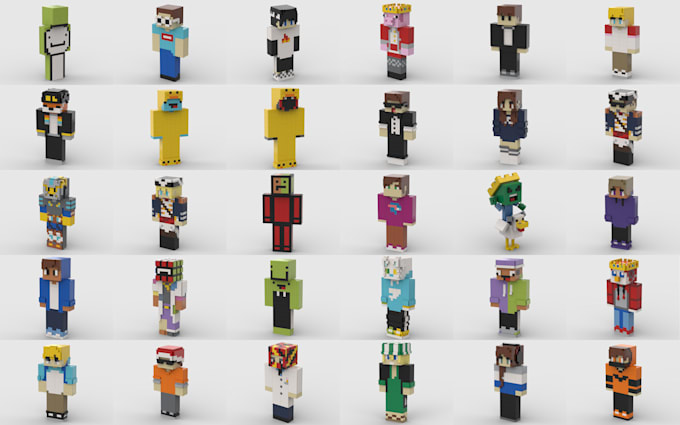 Make your minecraft skin into lego by Itsmelg_slayer | Fiverr