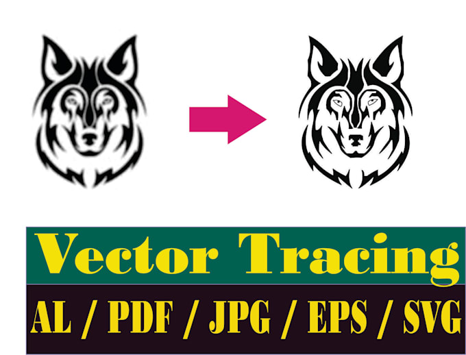 Any vector trace logo or image,intro to vector,animation,graphics ...