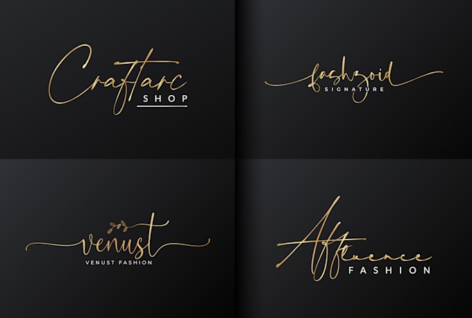 Design and luxury hand drawn signature logo by Antaraarts | Fiverr