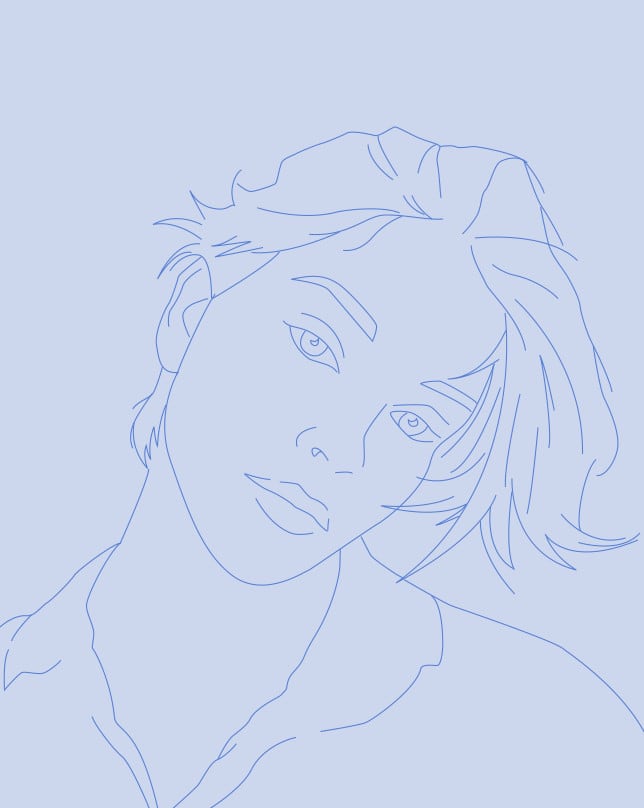 Design an aesthetic minimalist outline picture by Asakichu | Fiverr