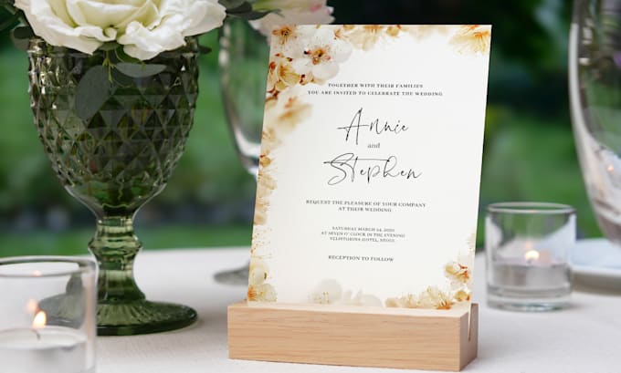 Design digital invitation for your special events by Hestcdesign | Fiverr