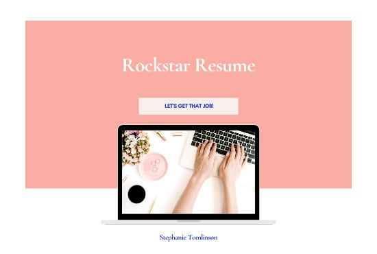 Make you a rockstar resume custom to your job search by Stephwtom | Fiverr