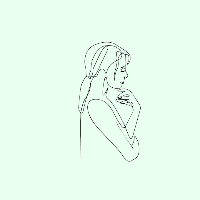 Draw illustration with continuous line art 24 hours by Monisha14 | Fiverr