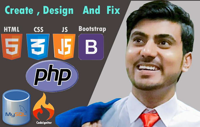 Design Any Website I M Using Codeigniter Php Mvc Framework By