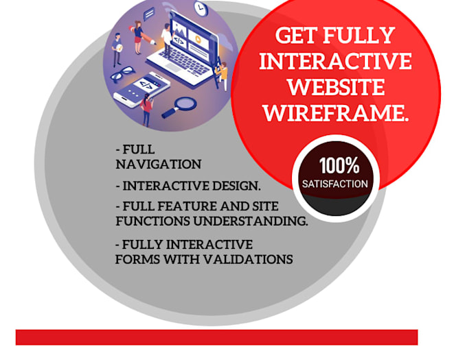 Design interactive, good looking wireframes for your website by Fakeha ...