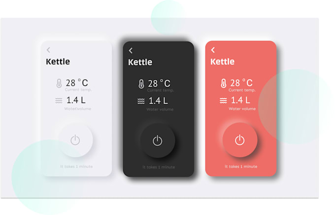 Design neumorphism ui ux for app by Kiranmadiha | Fiverr