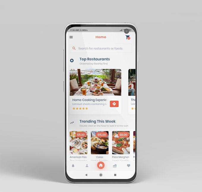 Create a food delivery flutter app by Siasoftwares | Fiverr