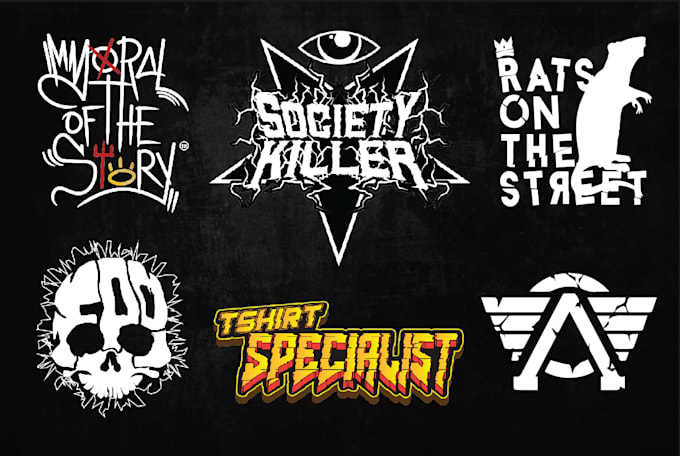 Draw logo edgy, streetwear, urban, hip hop, hand drawn, in vector by ...
